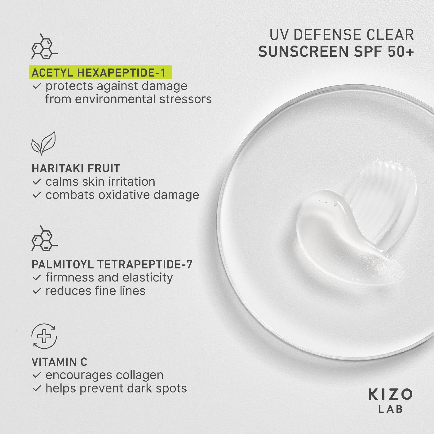 UV Defense Clear Sunscreen SPF 50+ – Kizo Lab