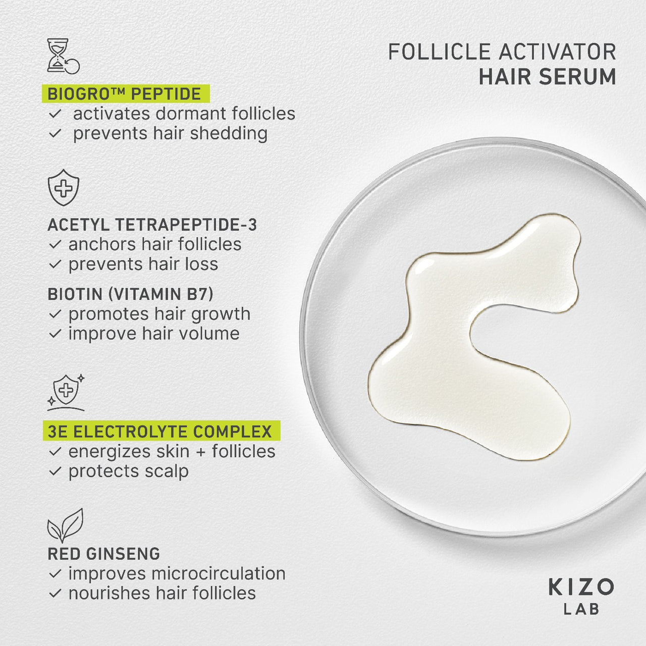Follicle Activator Hair Serum – Kizo Lab